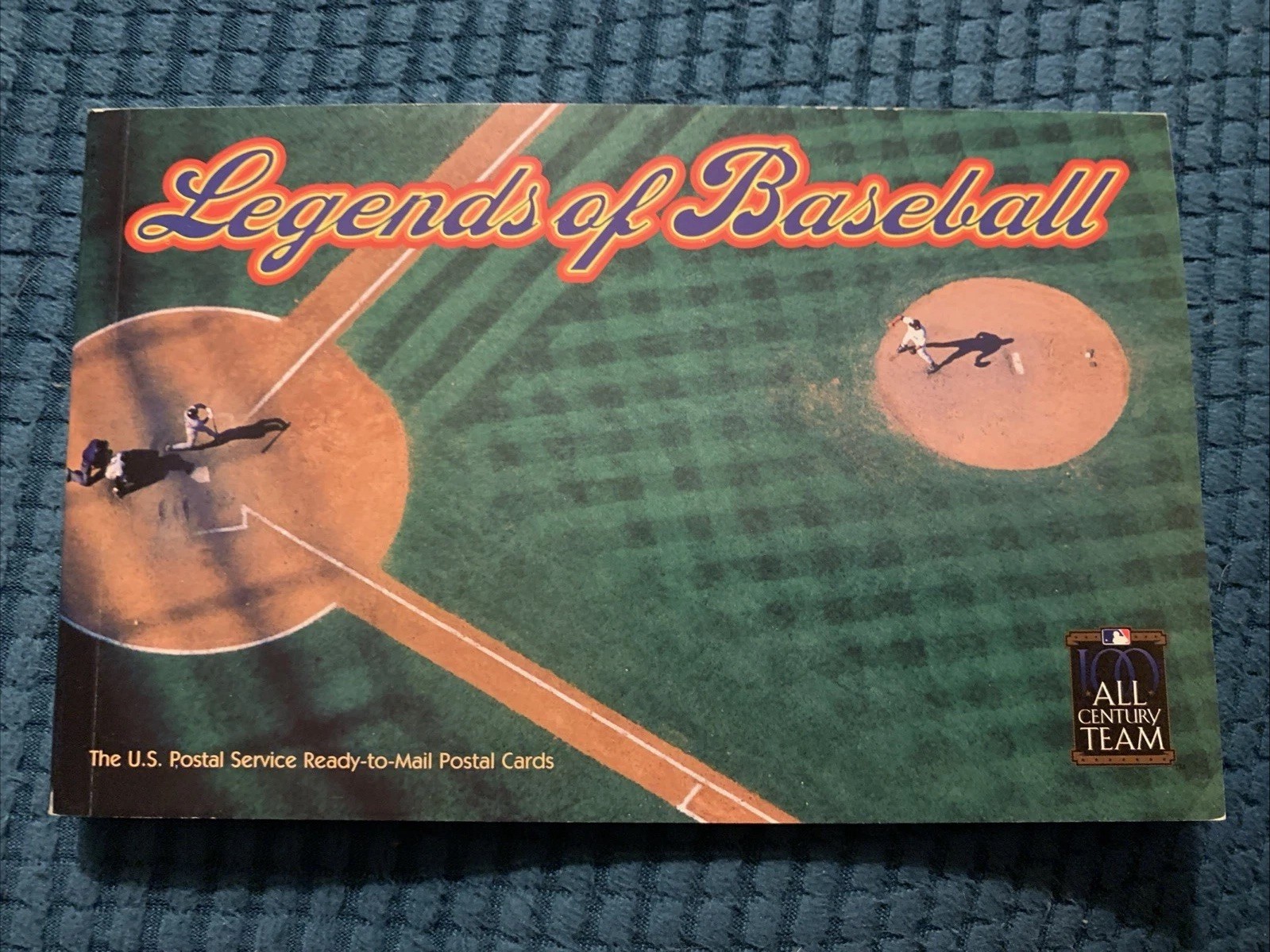 USPS LEGENDS OF BASEBALL 2000 COMPLETE BOOKLET OF 20 POSTAL POST CARDS ...