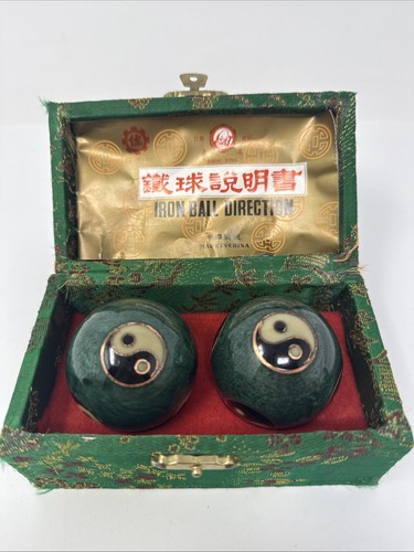 Baoding Iron Chime Balls Ying Yang Relaxation Therapy Health Stress ...