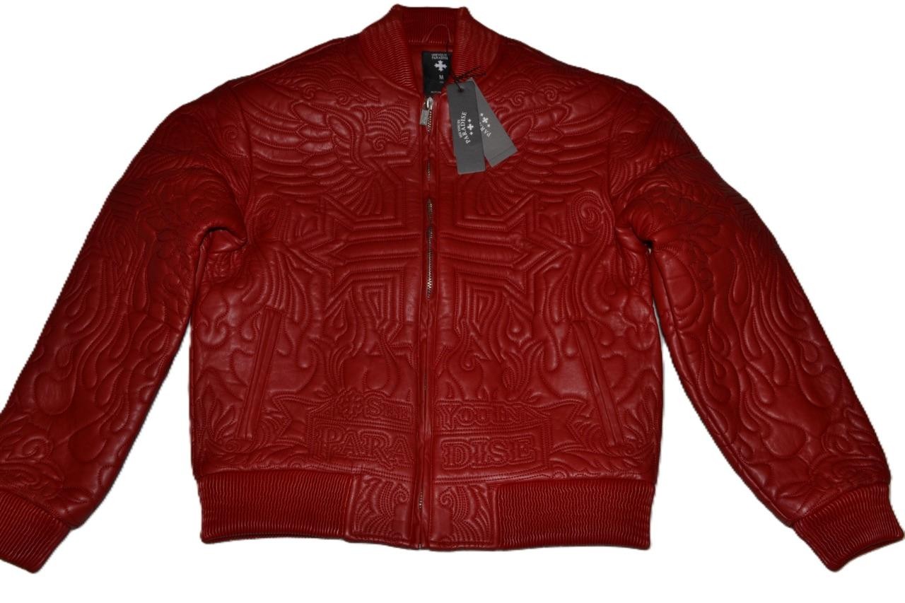 SEE YOU IN PARADISE JORDAN CRAIG Sinister Bomber Jacket RED NWT ALL ...