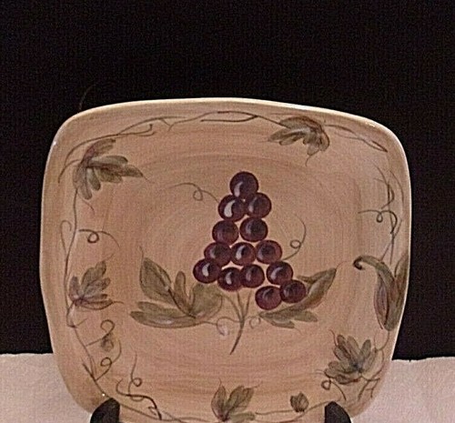 NOBLE EXCELLENCE BY ''MERITAGE'' GRAPES SQUARE SALAD PLATE 8'' | eBay