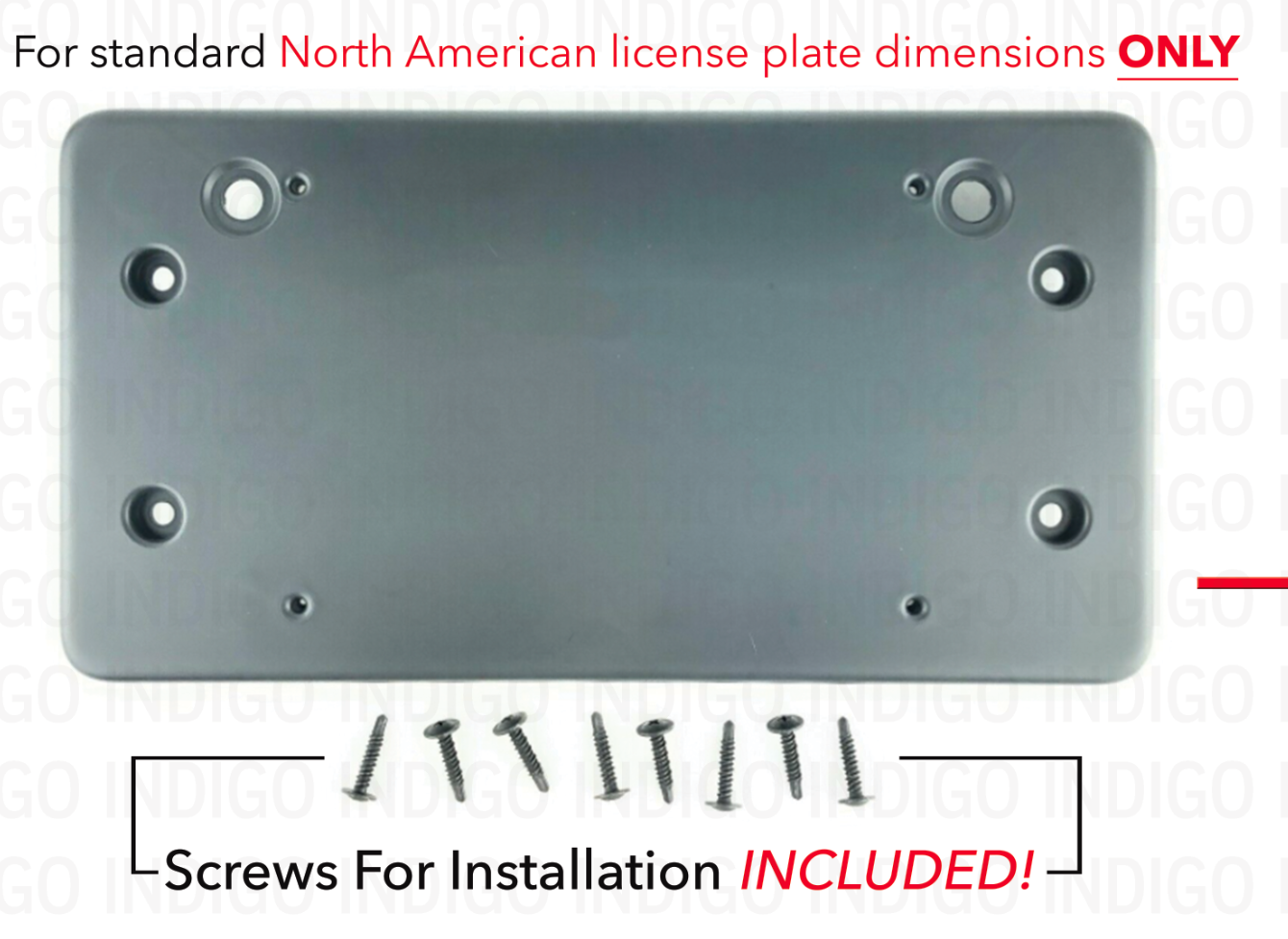 2012-2017 Range Rover Evoque Front Bumper License Plate Holder Mounting ...