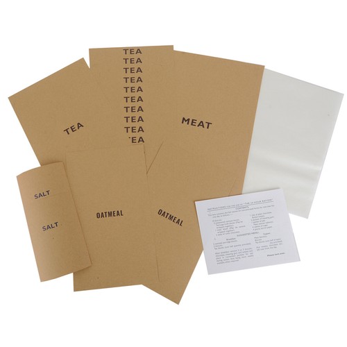 Repro WW2 British 24 Hour Ration Box Food Wrappers + Instructions ...