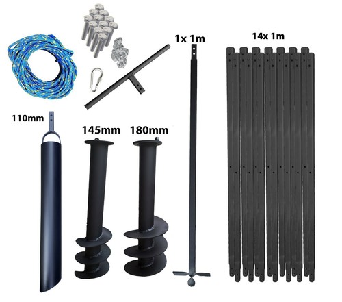 Foreuse de puits Forage Le forage manuel par tarière 3-15m + bouteille ...