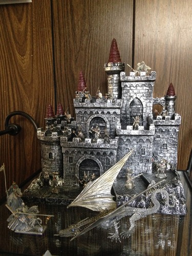 Medieval Middle Ages Castle Fortress for Miniature Display Stand ...