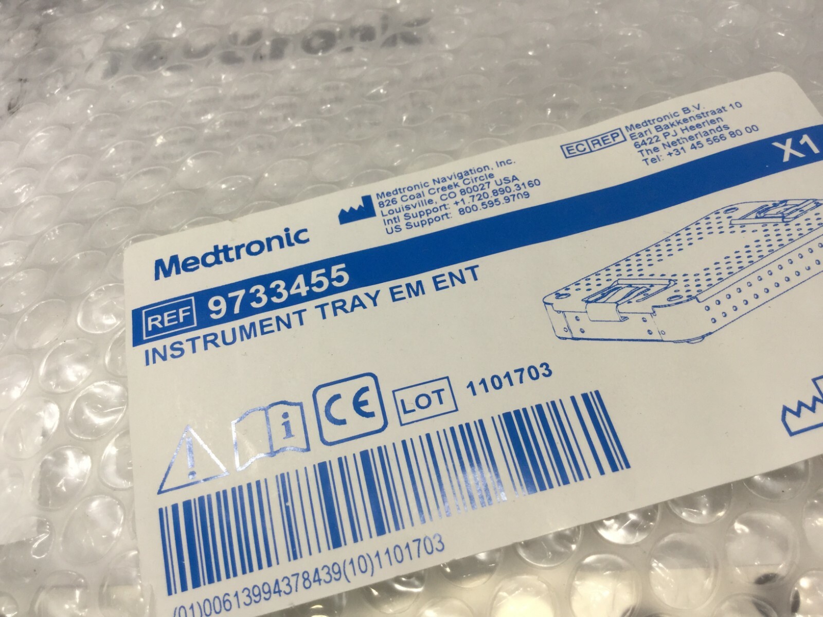Medtronic 9733455 Fusion ENT Navigation Instrument Sterilization Tray ...