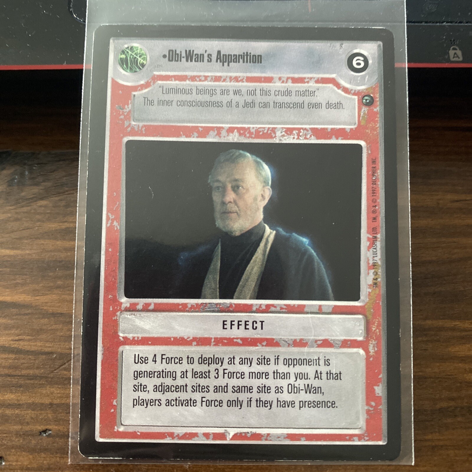 Star Wars CCG Dagobah OBI-WAN'S APPARITION Card NEVER PLAYED | eBay