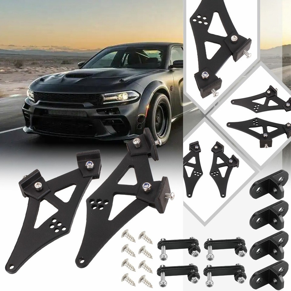 Spoiler Mount Brackets 5" Universal Car CNC Aluminum Alloy Rear Wing ...