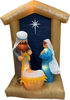 7ft Gemmy Airblown Inflatable Prototype Christmas Nativity #111735 | eBay