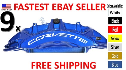 9 x Corvette C6 ZR1 (INSPIRED) Brake Caliper Decals sticker -Color ...
