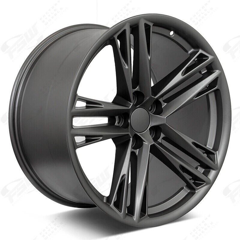 20" Wheels Fit Chevrolet Camaro Chevy 20x10 / 20x11 Set 4 Gun Metal ...