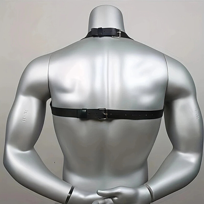 Men's Fun Sexual Chest Leather Harness Belts Hipster Men's Strap Chest ...