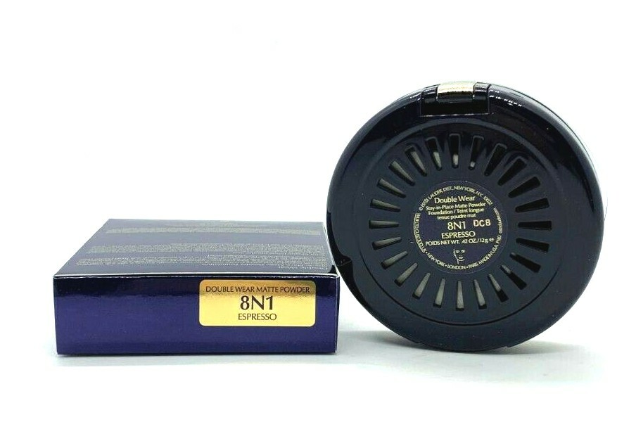Estee Lauder Double Wear Matte Powder Foundation ~ 8N1 Espresso ~ .42oz ...