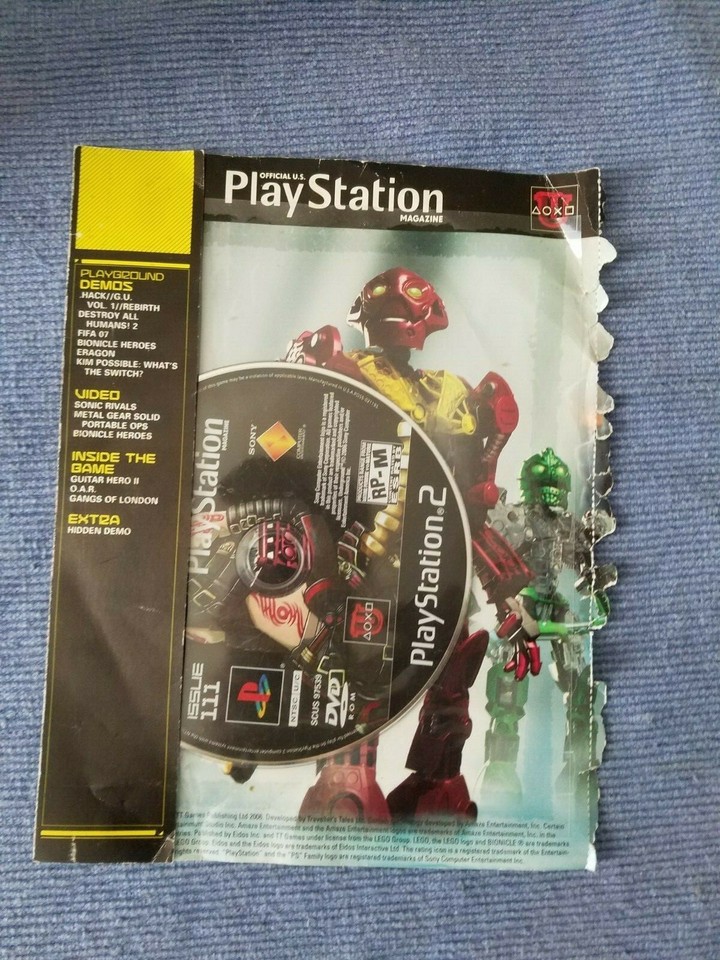 OPM Official PlayStation Magazine PS2 Demo Disc 111 Bionicle Heroes ...