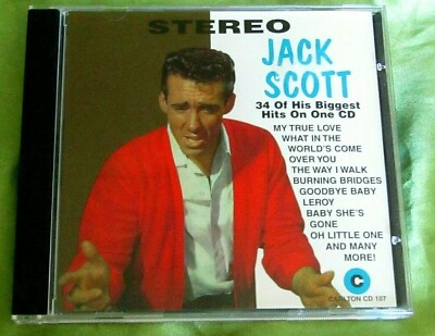 50's Rockabilly Rock CD: Jack Scott - 34 Of His Biggest Hits - Carlton ...