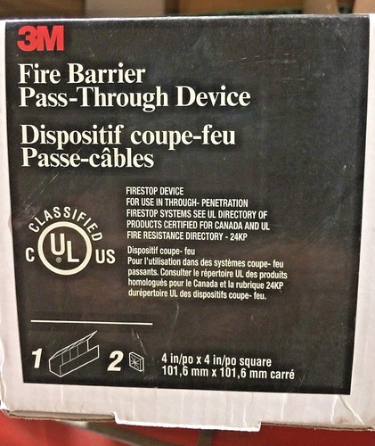 3M PT4SD Pass-Through Square Fire Barrier for sale online | eBay
