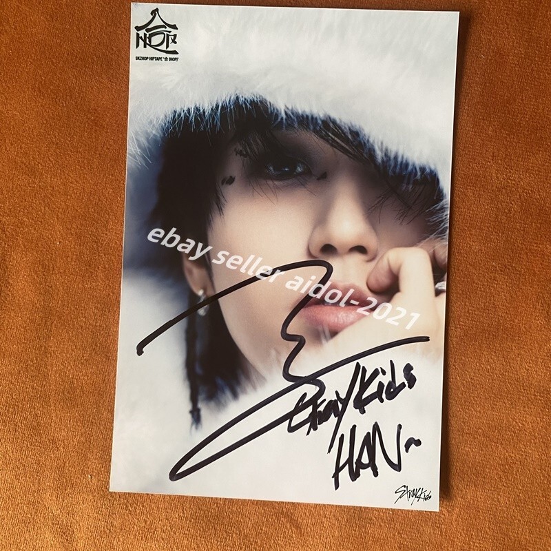STRAY KIDS 合 HOP WALKING ON WATER AUTOGRAPHED SIGNED PHOTO 4*6 K-POP ...