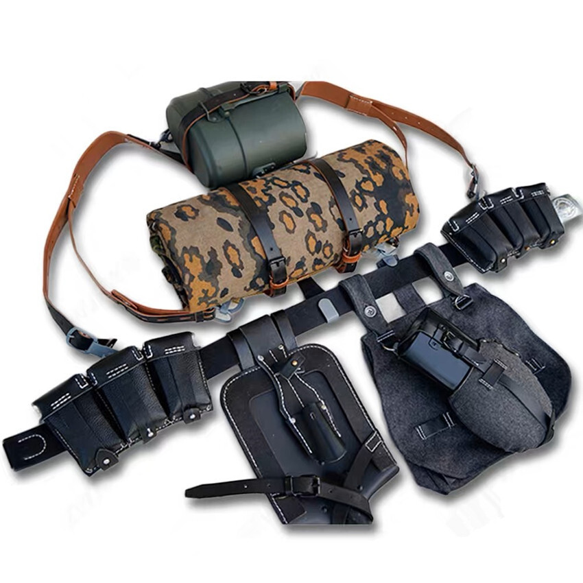 WW2 GERMAN ARMY ELITE SOLDIER EQUIPMENT 98K POUCH BAG FIELD GEAR ...