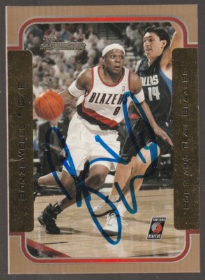 2003-04 Bowman Gold #104 Bonzi Wells IP autograph signed card | eBay