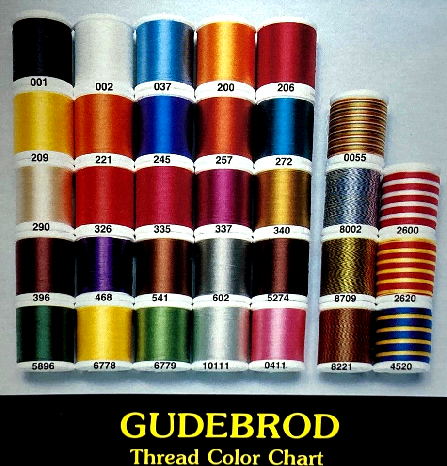 GUDEBROD Rod Winding Nylon Thread 100 Yard Spool Type A - Choose Your ...