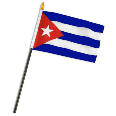 Cuba Cuban Flag 4"x6" Desk Table Stick (sewn edges) | eBay