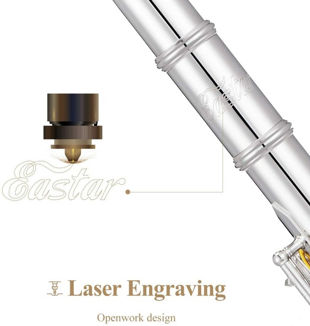 Eastar Nickel C Flutes 16 Key Closed Hole Musical Instrument Set ...