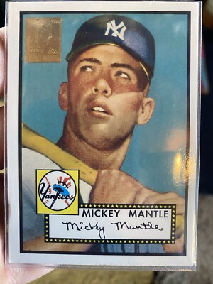 1996 Topps - Mickey Mantle Commemorative Reprints 1952 Topps #2 Mickey ...