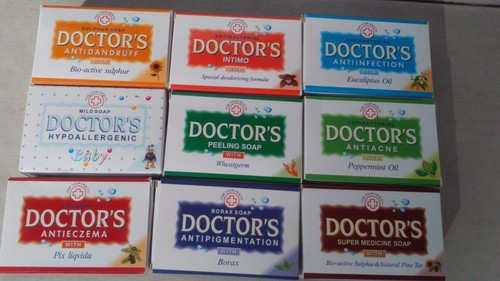 2x100gr DOCTOR'S UNISEX SOAPS ANTIACNE ANTIECZEMA ANTIINFECTION ...