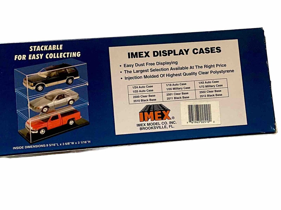 Imex Auto Crystal Clear Stackable 1:24 Model Kit Display Case with ...
