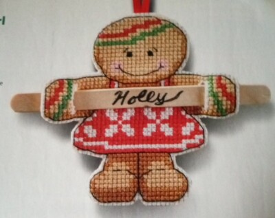 Cross Stitch "GINGERBREAD GIRL" pattern ~ Christmas | eBay