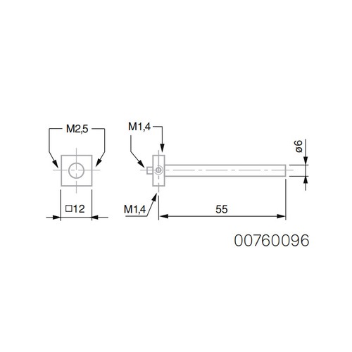 Height Gauge Probe Holder Fixing 6mm For TESA 00760096 M1.4(3x)/M2.5(2x ...