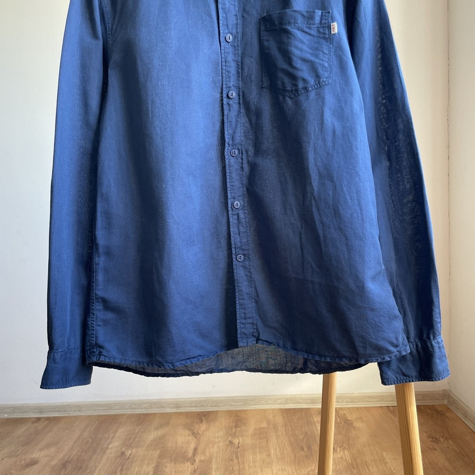 Hackett HKT Leinen Slim Fit Hemd Größe L | eBay.de
