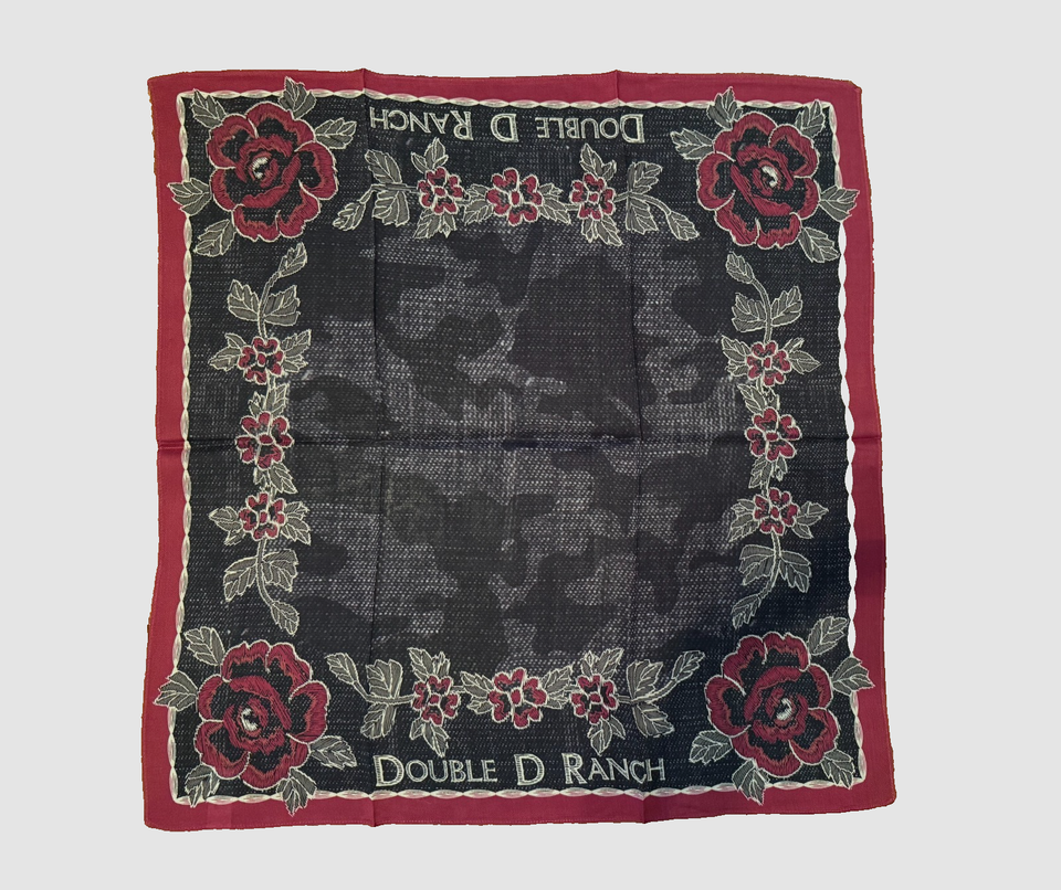 DOUBLE D RANCH Square Scarf - New In Package - Floral Camo Print | eBay