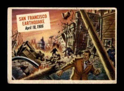1954 Topps Scoops #1 San Francisco Earthquake G/VG X3685414 | eBay