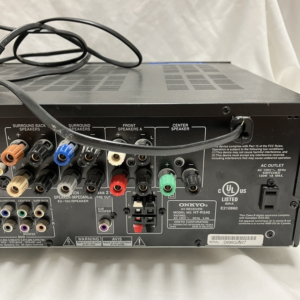 ONKYO HT-R540 7.1 Home Entertainment Theater Complete System Tested ...