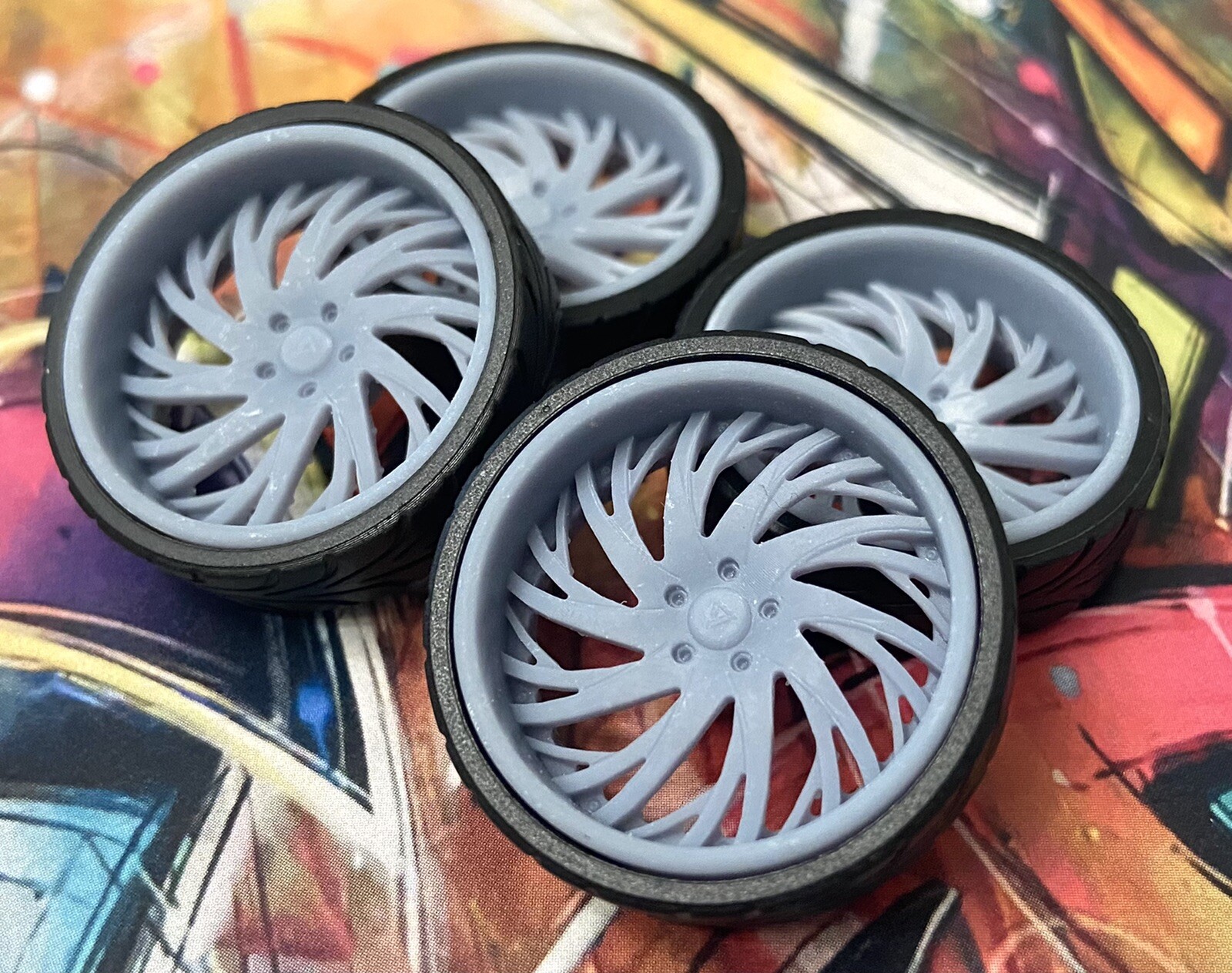 Resin 1/24 Scale 26-Inch Artis Decatur Model Car Wheels/Tires,1/25 ...