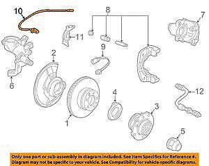 NEW BMW 7 E38 2.5TDS FRONT RIGHT ABS WHEEL SPEED SENSOR 34521182076 OEM ...
