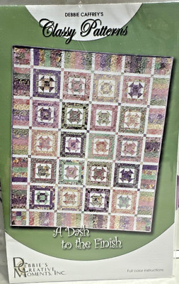 A Dash to the Finish 57" X 68" Quilt Pattern Debbie Caffrey's Classy ...