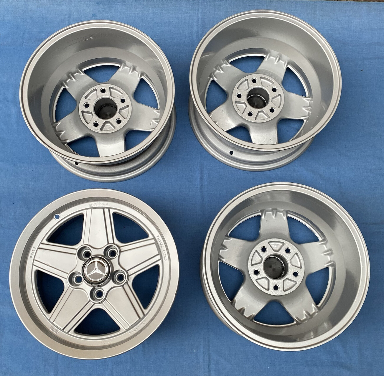 15" Mercedes W115 W116 W123 W124 W126 W201 W202 Melber Wheels Rims ...