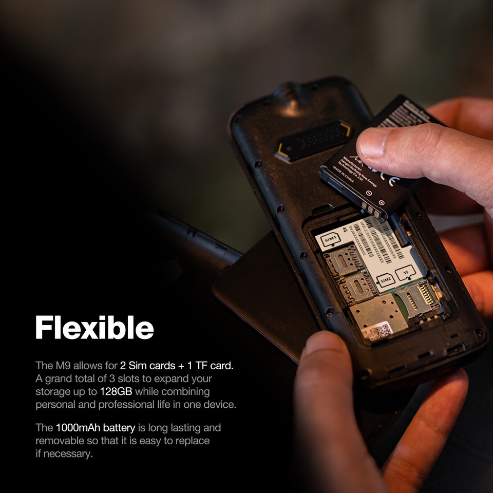 AGM M9 Rugged Feature Phone Button Senior Cell Phone Bluetooth FM Torch ...