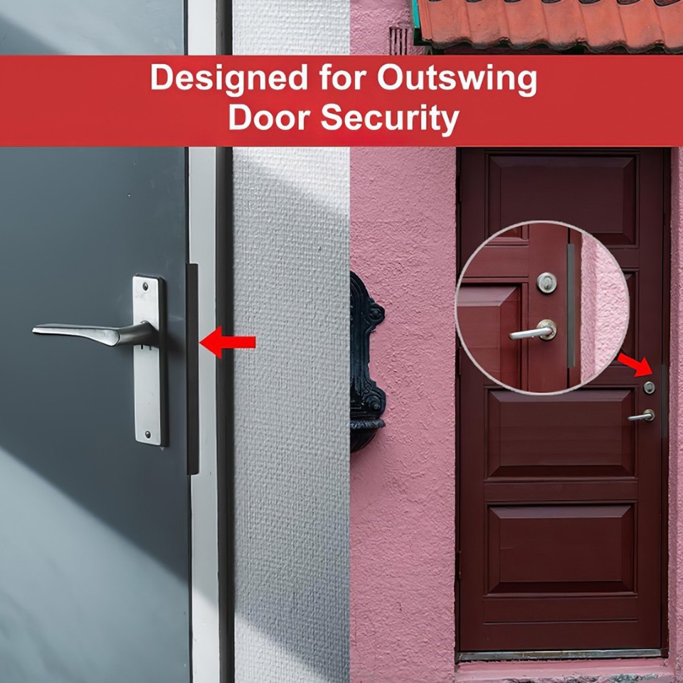 Latch Protector for Outswing Doors Covers Protectors Shield Plate | eBay