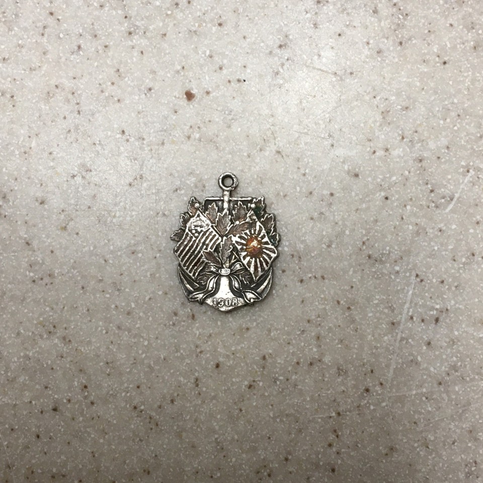 Original 1908 AMERICAN JAPANESE FLAGS GREAT WHITE FLEET NAVY MEDAL! | eBay