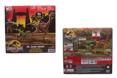 Jurassic Park Classic Mattel 93 Dr. Alan Grant Tactical Claw Pack New ...