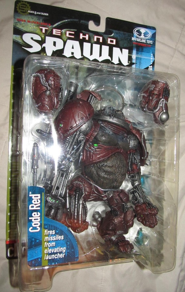 McFarlane Spawn Series 15 Techno Spawn CODE RED Action Figure NIP 1999 | eBay