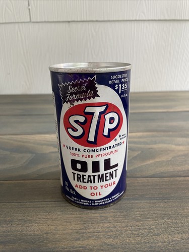 Vintage STP Secret Formula Oil Treatment 15oz Tin Can Unopened (H6) | eBay