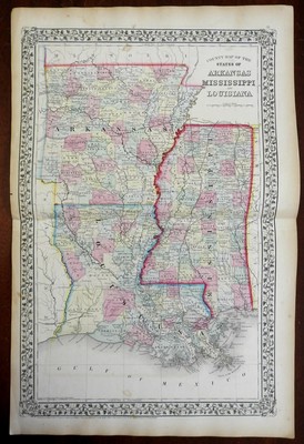 Entire US - 1870 Antique Map