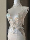 Luminous Seashell Siren Angel Resin Mermaid Corset Bra Top Cosplay ...