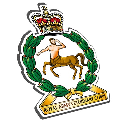 ROYAL ARMY VETERINARY CORPS STICKER - BRITISH ARMY - RAVC - VET ANIMALS ...
