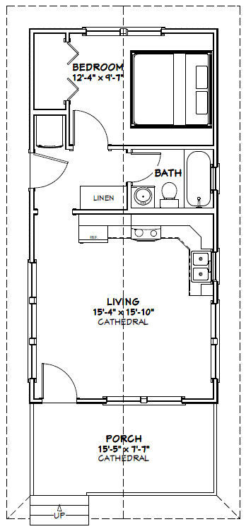 16x32 Cabin Plans With Loft