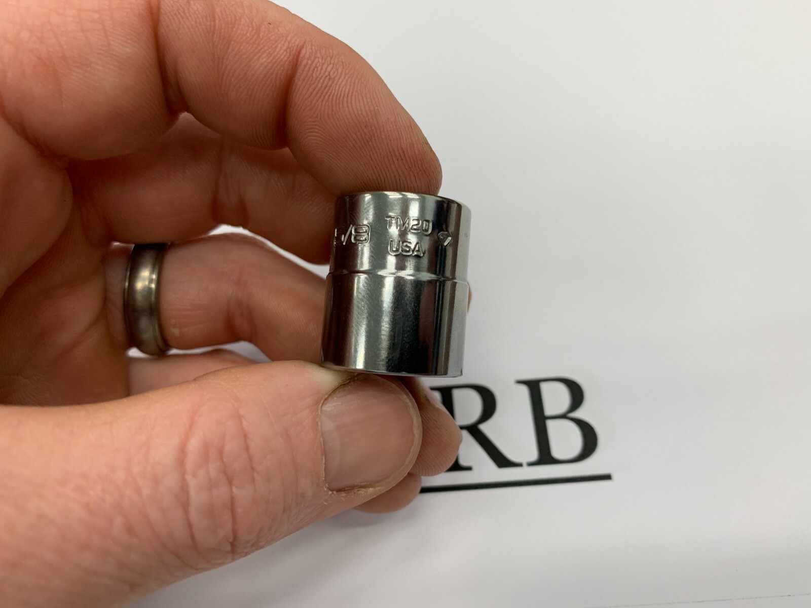 Snap-on Tools USA NEW 1/4" Drive 5/8" SAE 6 Point Shallow Chrome Socket ...