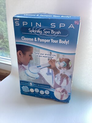 Spin Spa Body Brush 5 Attachments As Seen On TV Cleanse Pamper Massage ...